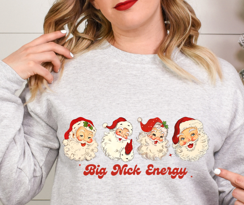 Big Nick Energy Santa Full Color DTF Transfer – TBS Transfers